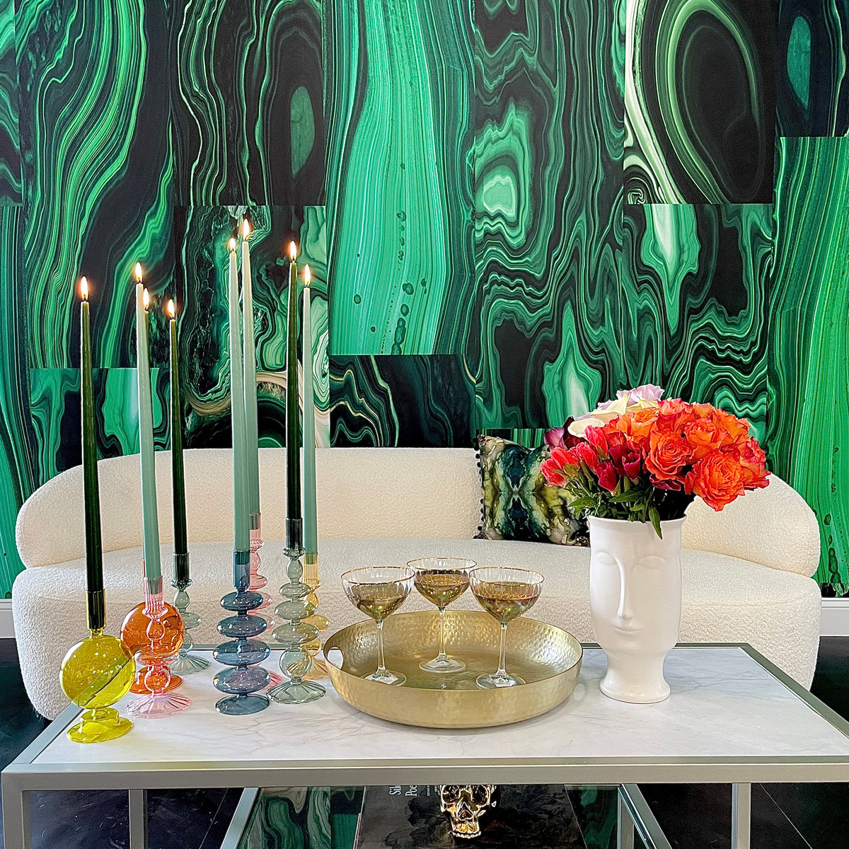 "Greenstone" Oversized Wall Mural – Vivian Ferne