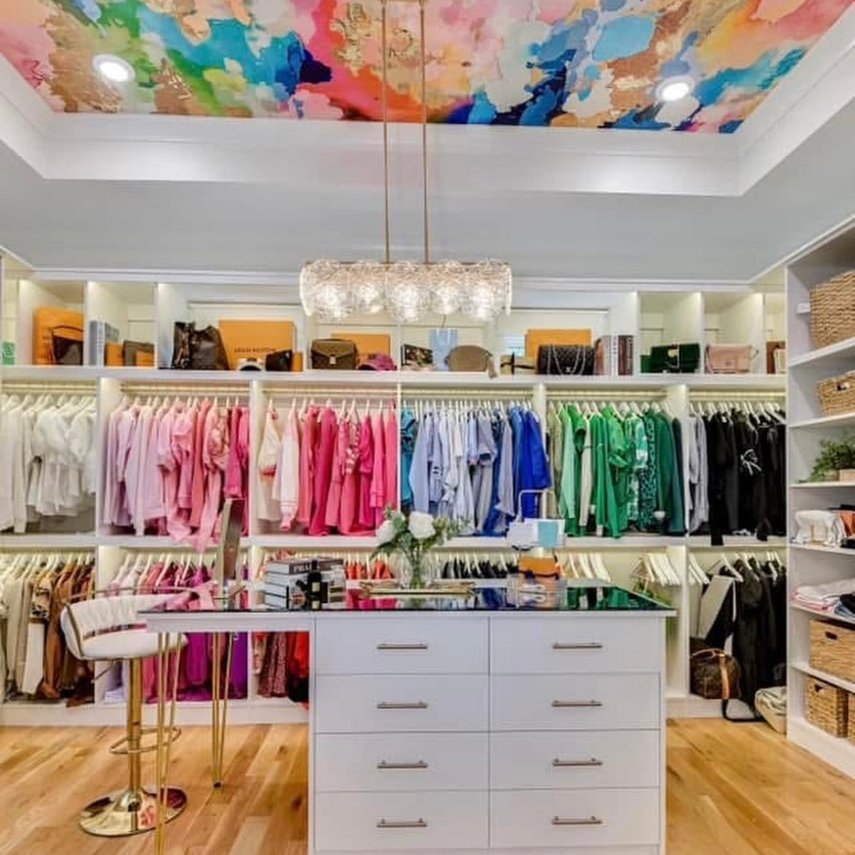 Shop The Look - "Sprinkles" Closet Ceiling Wallpaper