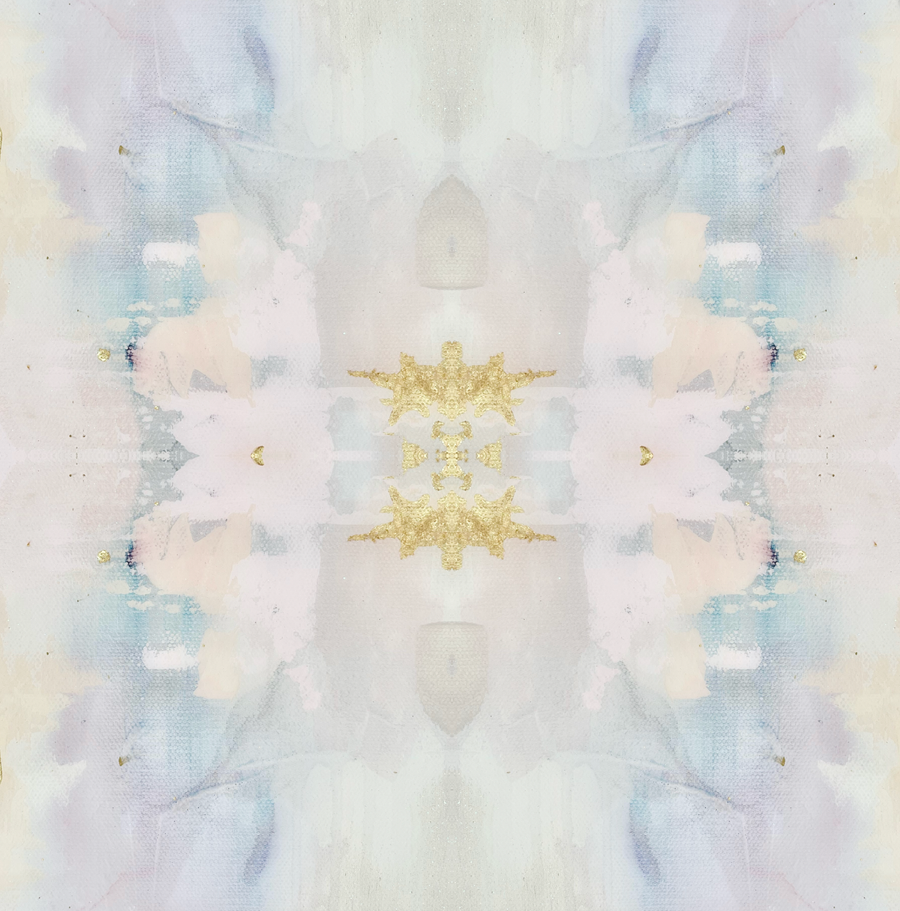"Cotton Candy" Repeat Wallpaper | Large Pattern Black, Gold, Blush ...