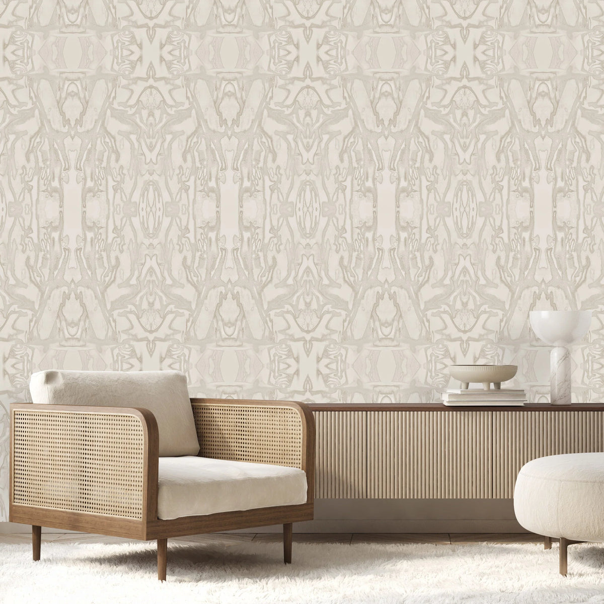 "Modern Lace" Wallpaper | Classic Large Pattern Wallpaper – Vivian Ferne