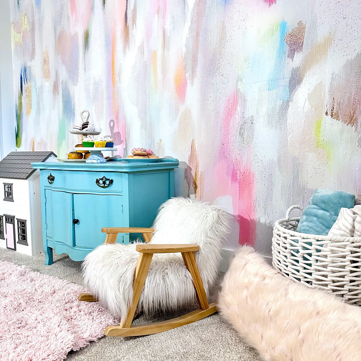 Kids "Birthday Cake" Oversized Wall Mural – Vivian Ferne